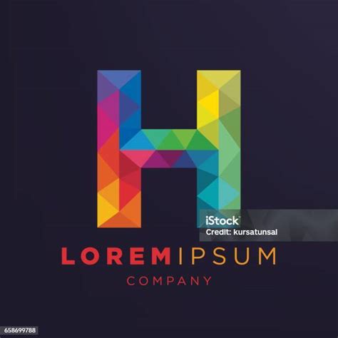 기하학적 편지 H 아이콘 및 로고 템플릿 0명에 대한 스톡 벡터 아트 및 기타 이미지 0명 곡선 과학 Istock