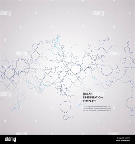 Abstract Connecting Dots And Lines Technology Science Background Vector Illustration Stock