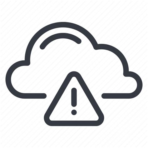 Warning Alert Caution Error Problem Cloud Database Icon Download On Iconfinder