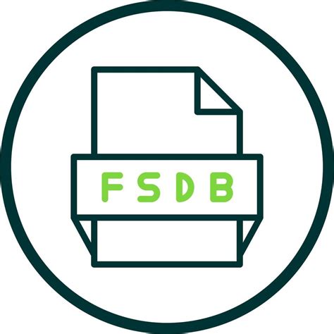 fsdb file format icon 15991221 vector art at vecteezy
