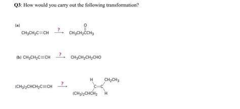 Q How Would You Carry Out The Following Chegg Com