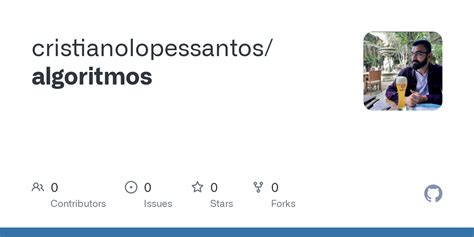 Github Cristianolopessantos Algoritmos