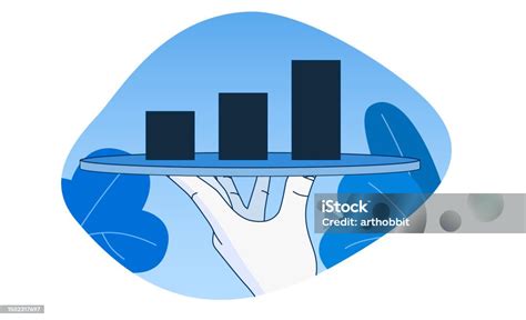 손은 접시처럼 성장하는 차트를 그립니다 비즈니스 서비스 개념입니다 모던한 플랫 스타일 부귀에 대한 스톡 벡터 아트 및 기타 이미지 부귀 외식 관련 직업 개념 Istock