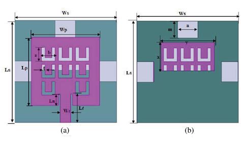 figure 1 from slotted patch based multiband antenna with multiple dgs