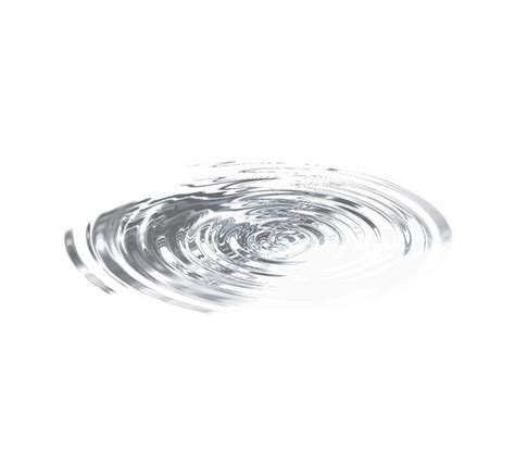 手绘黑白水波纹png元素