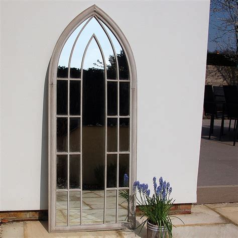 Large Gothic Arched Garden Mirror Two Sizes Primrose Plum