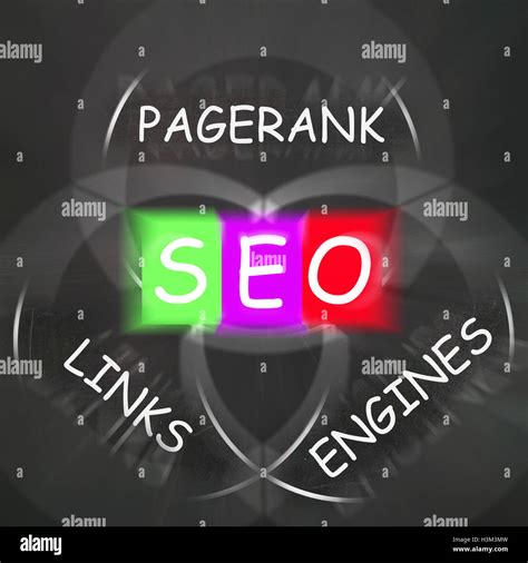Seo On Blackboard Displays Search Engine Optimizer Or Online Dev Stock