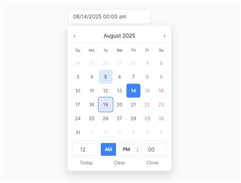 Accessible Customizable Datetimedate Picker For Modern Web App Fdatepicker Css Script