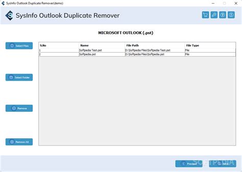 Sysinfo Outlook Duplicate Remover 231 Download Review Screenshots