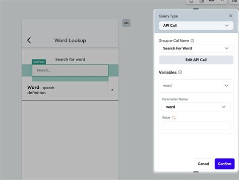implementing a dictionary api