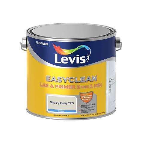 Easy Clean Levis Laque Satin Shady Grey C20 Peinture Mélangée