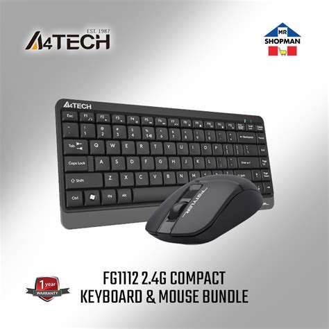 A4tech Fg1112 2 4g Wireless Compact Keyboard And Mouse Bundle Shopee Philippines
