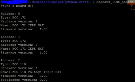 Mcc 118 Daq Hat Incorrect Response Data Acquisition Daq And Data