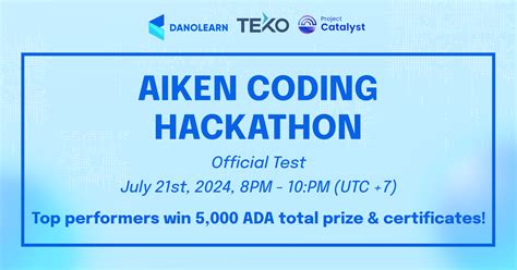 Learn And Earn Calling All Aspiring Blockchain Developers To Join Aiken Coding Hackathon
