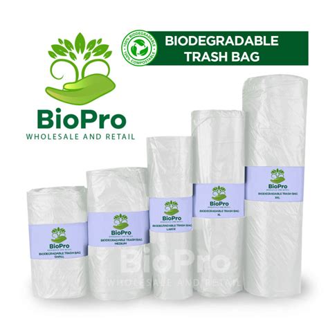 Trash Bag Garbage Bag Biodegradable Bag Clear Small Medium Large Xl Xxl Lazada Ph