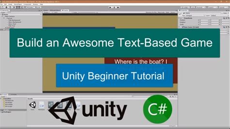 Build An Awesome Text Based Game In Unity Perfect Beginners Project Youtube