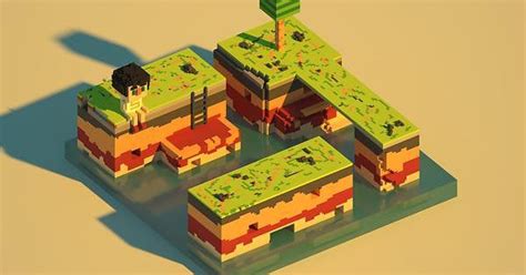 Voxel Action R Low Poly