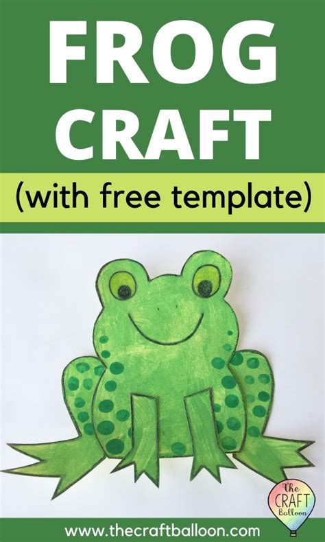 Printable Frog Craft Preschool