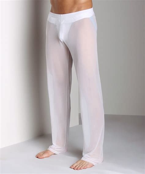N2n Bodywear Sheer Lounge Pant White E5 At International Jock