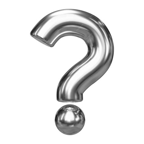 Premium Vector 3d Metal Question Mark Faq Problem Solution Symbol Vector Illustration On