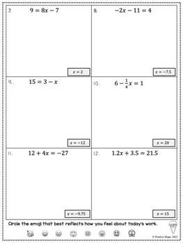 Solving Differentiated Linear Equations Answers Given Worksheet Activity