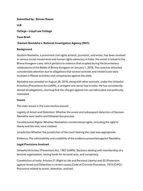 Simran Rawat Internship Task Group 1 Pdf Proximate Cause Negligence