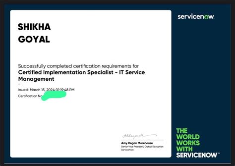 Shikha Goyal On Linkedin Successfully Completed Cis Itsm Certification