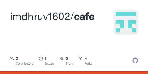 GitHub Imdhruv1602 Cafe