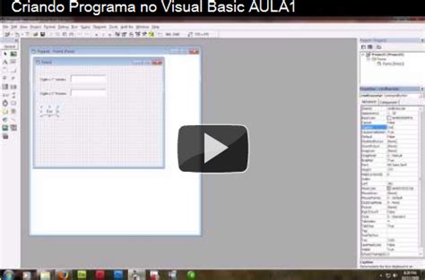 Criando Programa No Visual Basic Aula 1