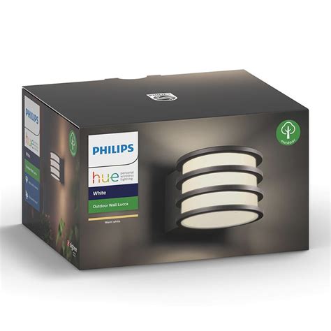 Philips Hue Lucca LED Outdoor Wall Lamp Lights Co Uk