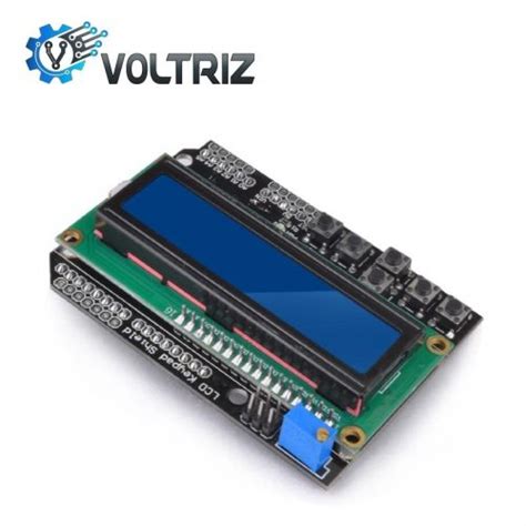Shield Display Lcd 16x02 Com Teclado Voltriz