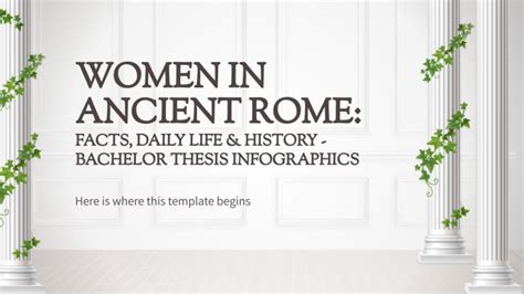 고대 로마의 여성 학사 논문 인포그래픽