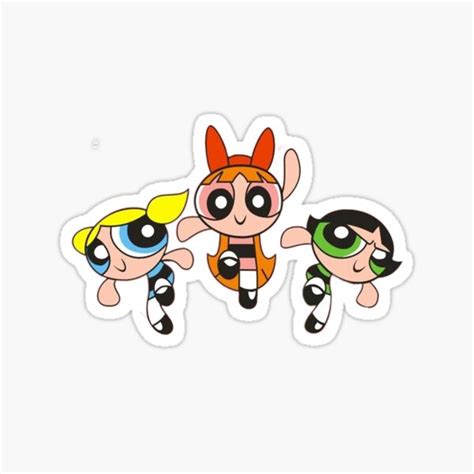 Powerpuff Girls Sticker By Wejaviel Redbubble