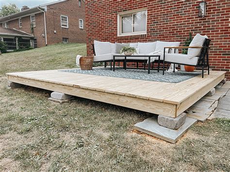 How To Build A Diy Platform Deck Dream Green Diy