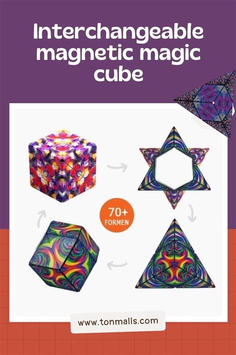 Interchangeable Magnetic Magic Cube Retro Toys Felt Toys Cube