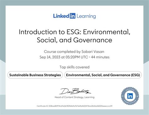 Sabari Vasan On Linkedin Certificate Of Completion