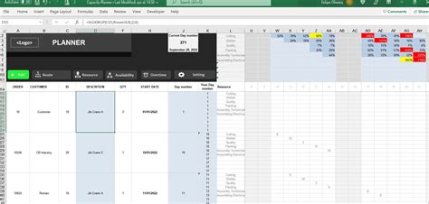 Capacity Model Template Excel