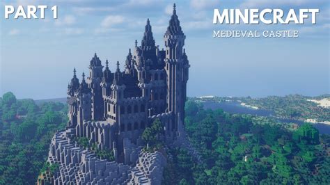 Minecraft How To Build A Medieval Castle Minecraft Tutorial Part 1 Youtube