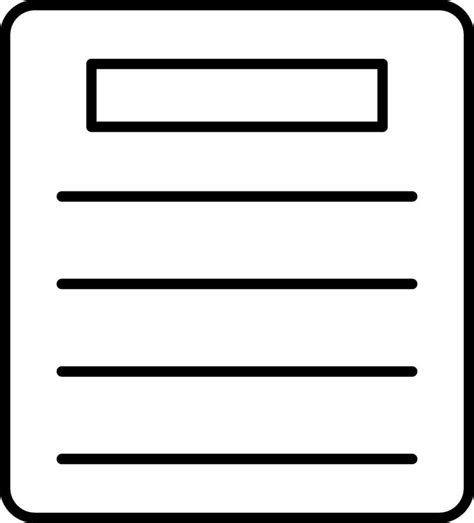 Document Line Icon 36610202 Vector Art At Vecteezy