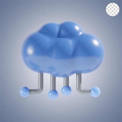 Premium Psd Cloud Transfer 3d Icon