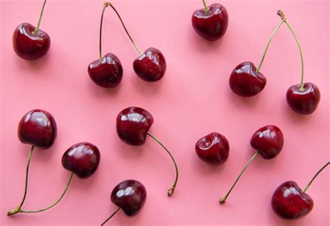 Fresh Red Cherries Premium Photo
