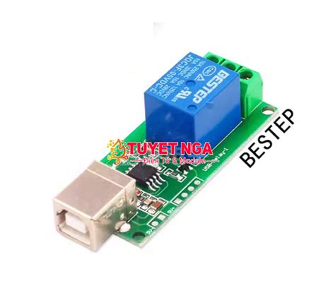Module 1 Relay 5V Điều Khiển Qua Cổng USB ĐIỆN TỬ TUYẾT NGA