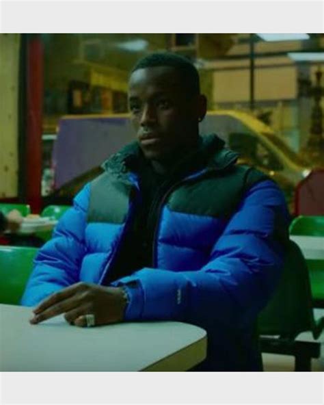 Top Boy S03 Jamie Jacket Top Boy Blue Puffer Jacket