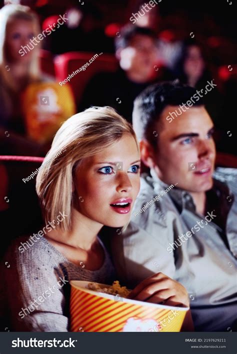 Film Cinema Couple Love Popcorn Movie Stock Photo Shutterstock