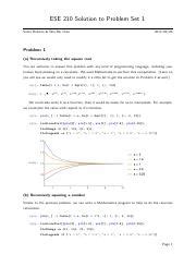 2017 ESE 210 Solution To Problem Set 1 Pdf ESE 210 Solution To Problem Set 1 Sonia Roberts