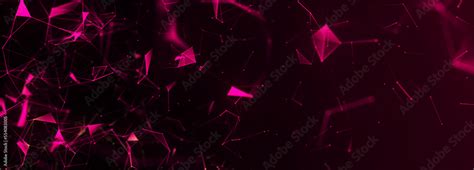 Abstract Background With Connecting Dots And Lines Network Connection Structure Plexus Effect