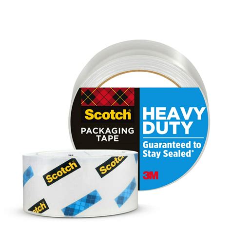 Scotch Strong Heavy Duty Shipping Packing Tape For Moving Clear 1 88