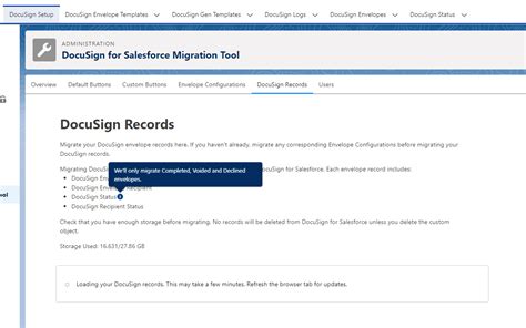DocuSign Apps Laucnher DocuSign Records Migration Community