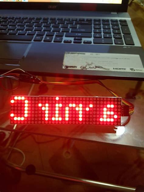 Arduino Uno Max7219 Chained Display Showing Mirrored Text Arduino