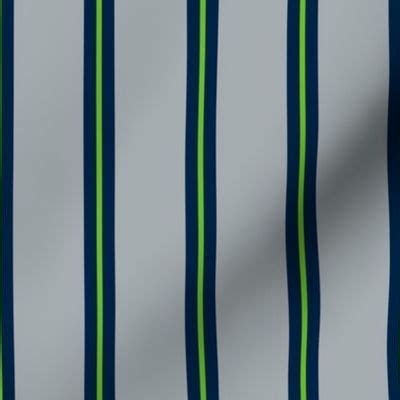 Double Pinstripe Navy And Lime Green Fabric Spoonflower